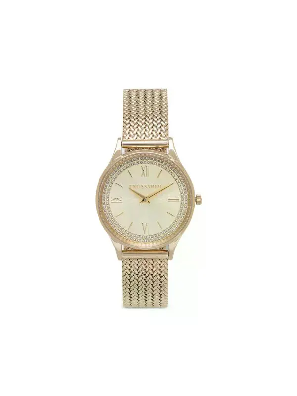 TRUSSARDI Diamanté 34mm Watch - Gold