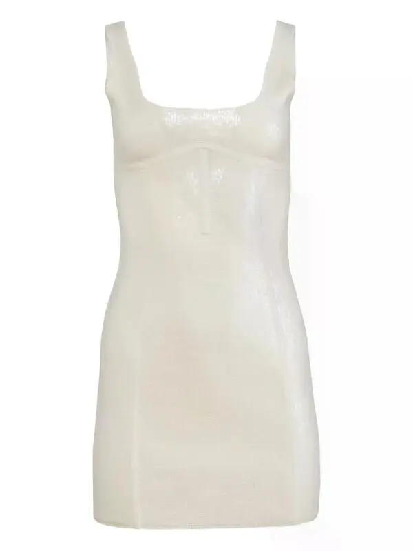 FLEUR DU MAL Sequin Knit Mini Dress