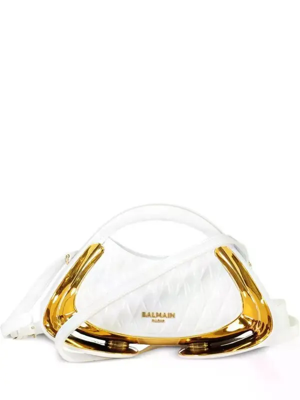 Balmain Small Jolie Madame Tote Bag - White