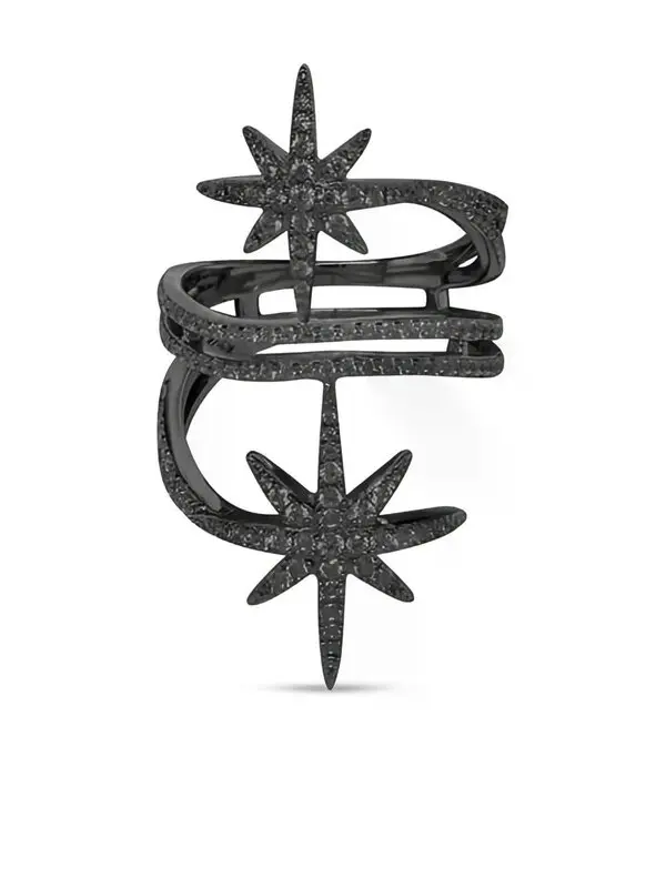 APM MONACO Stars Embellished Ring - Black