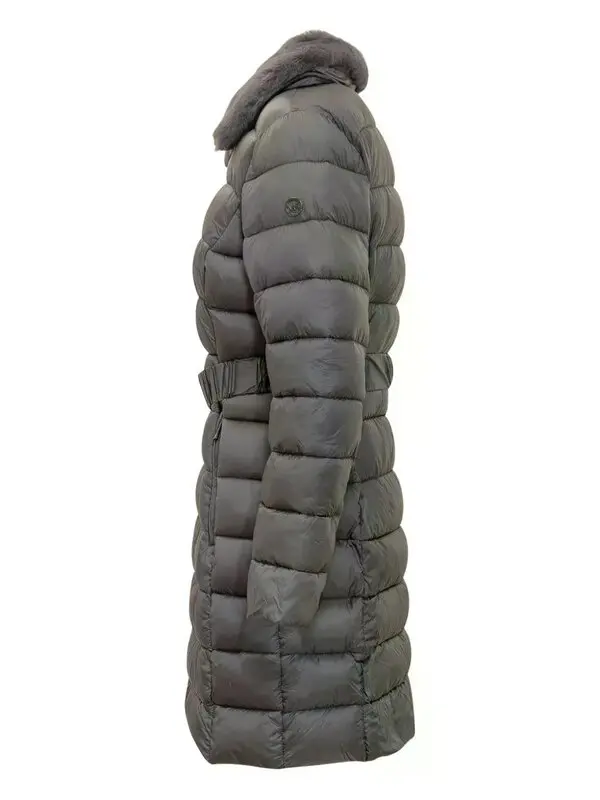 Michael Kors Fur Trim Longline Jacket