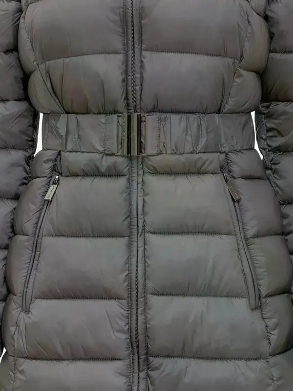 Michael Kors Fur Trim Longline Jacket