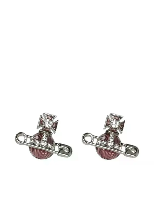 VIVIENNE WESTWOOD Orb Crystal Stud Earrings - Pink