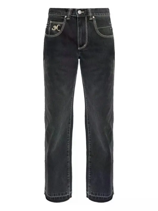 Isabel Marant Étoile Jeyda Embroidered Jeans - Black