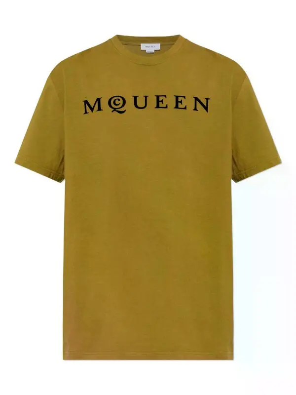 Alexander McQueen Logo-print T-shirt - Brown