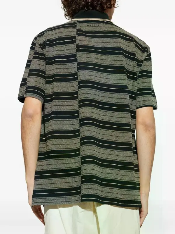 MARANT Safko Striped-pattern Polo Shirt