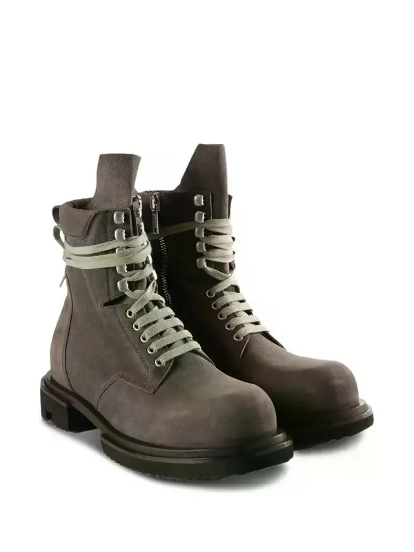 Rick Owens Lace-up Zip Boots