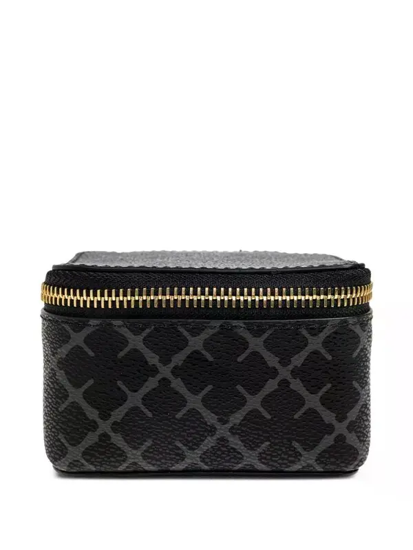 BY MALENE BIRGER Geometric-print Zip-fastening Jewellery Box - Black
