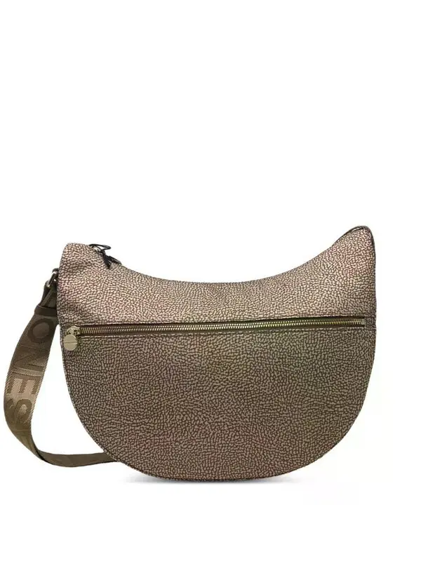Borbonese Luna Patterned Shoulder Bag - Neutrals