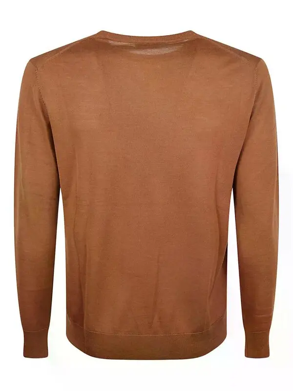 BALLANTYNE Crew Neck Sweater - Brown