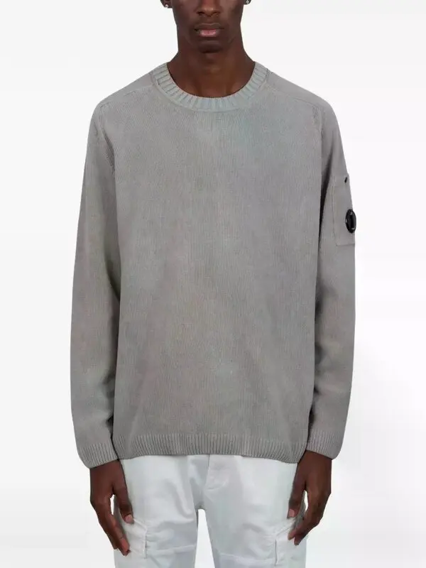 C.P. COMPANY Long-sleeve Crew-neck Sweater - Grey
