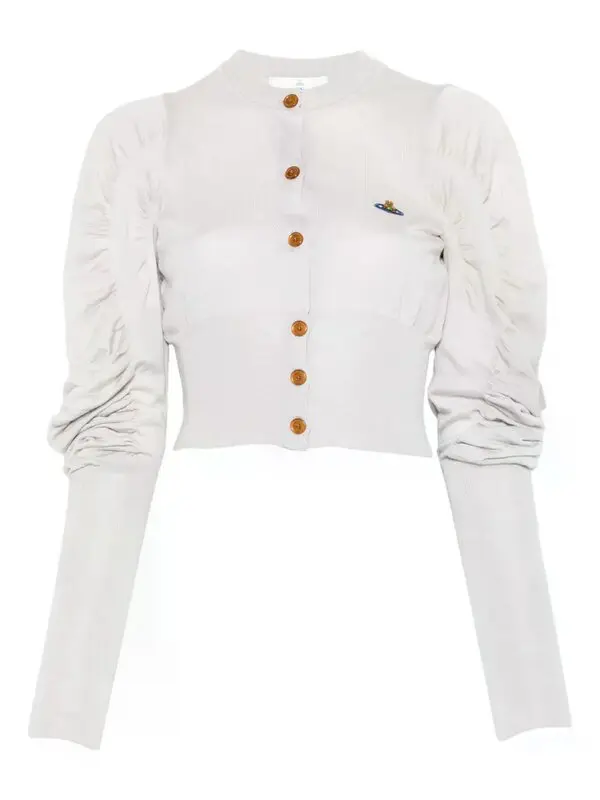 VIVIENNE WESTWOOD Eli Cropped Cardigan - Neutrals