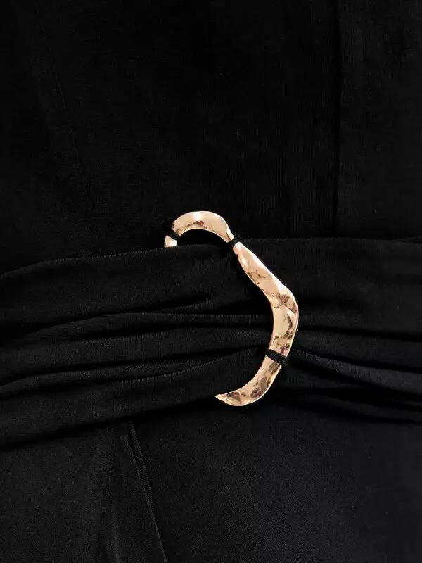 Herve Leger Mila Buckle Maxi Dress - Black