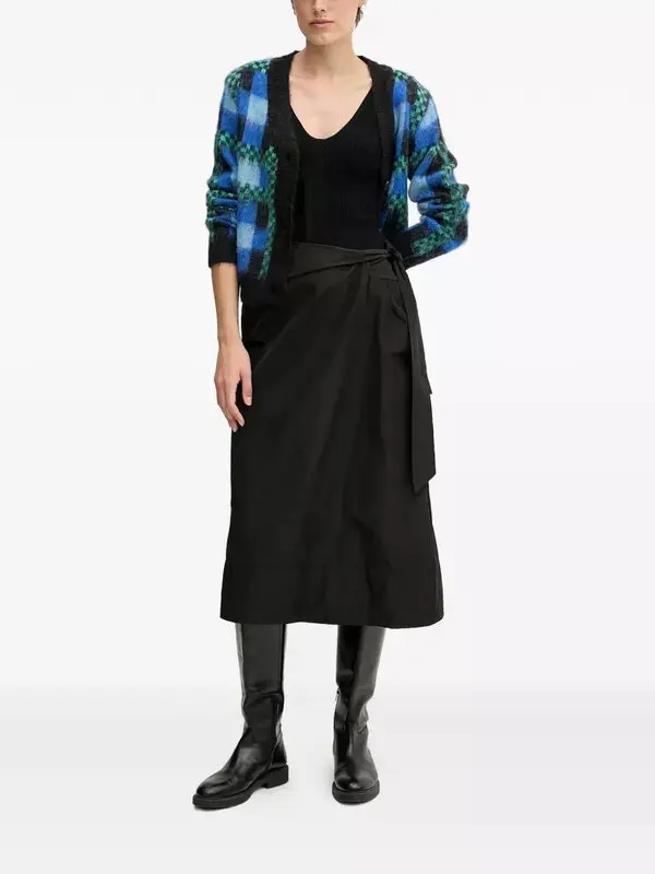 SANDRO FERRONE Tie Wrap Midi Skirt