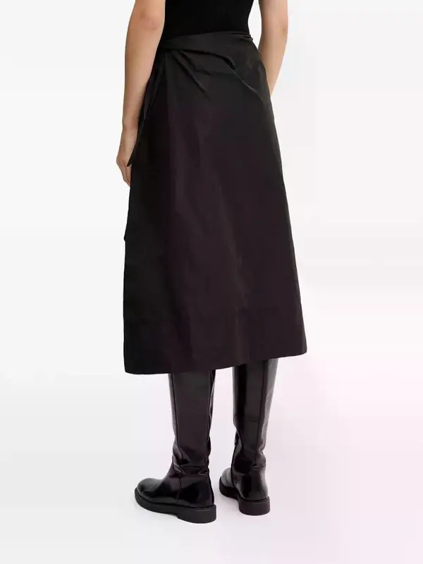 SANDRO FERRONE Tie Wrap Midi Skirt