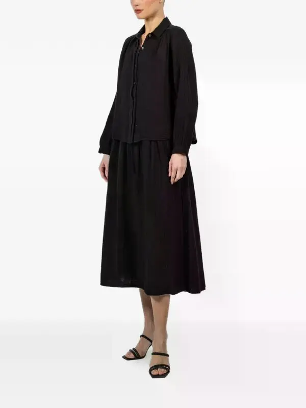Xirena Julianne Gathered Shirt - Black