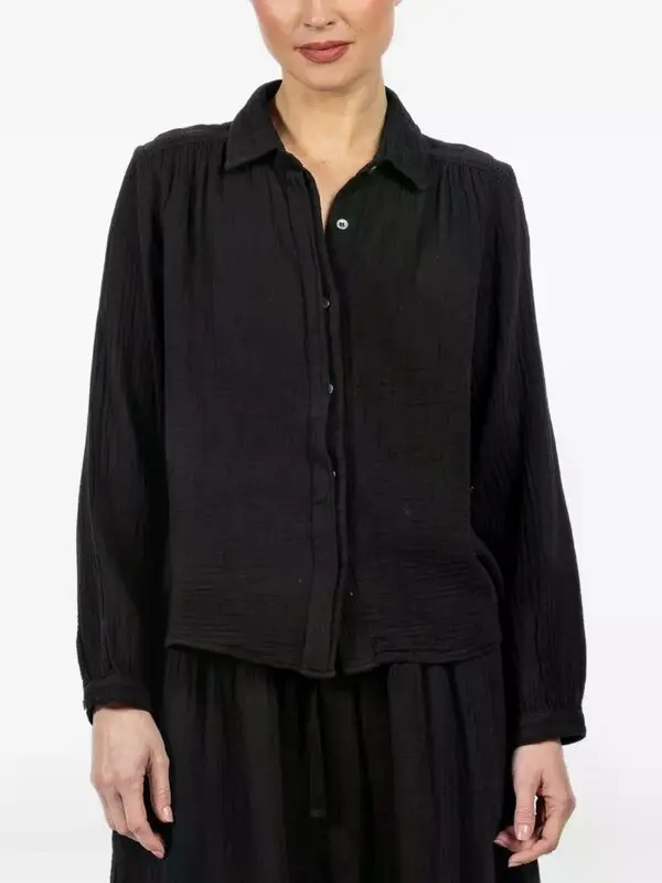 Xirena Julianne Gathered Shirt - Black