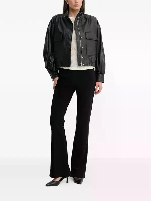 PEDRO DEL HIERRO Leather Bomber Jacket