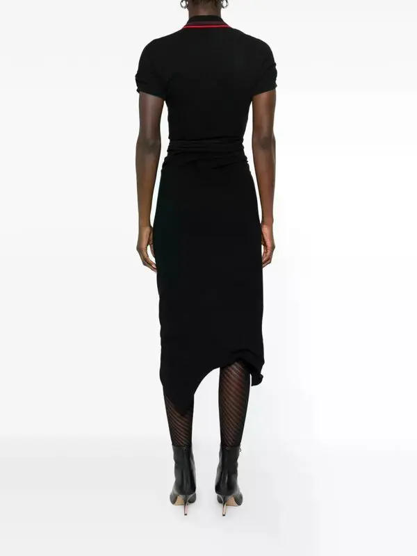 VIVIENNE WESTWOOD Pulling Ruffled Midi Dress - Black