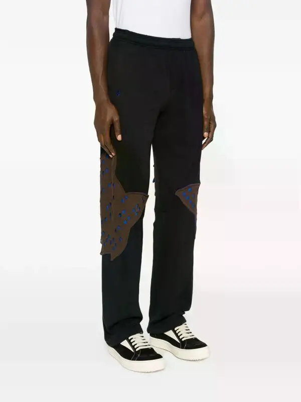 KIKO KOSTADINOV X Fox Lab Perforated Fleece Jogger - Black