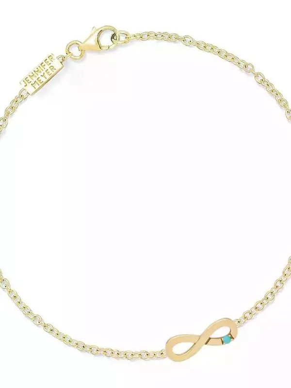 JENNIFER MEYER Infinity Turquoise Bracelet