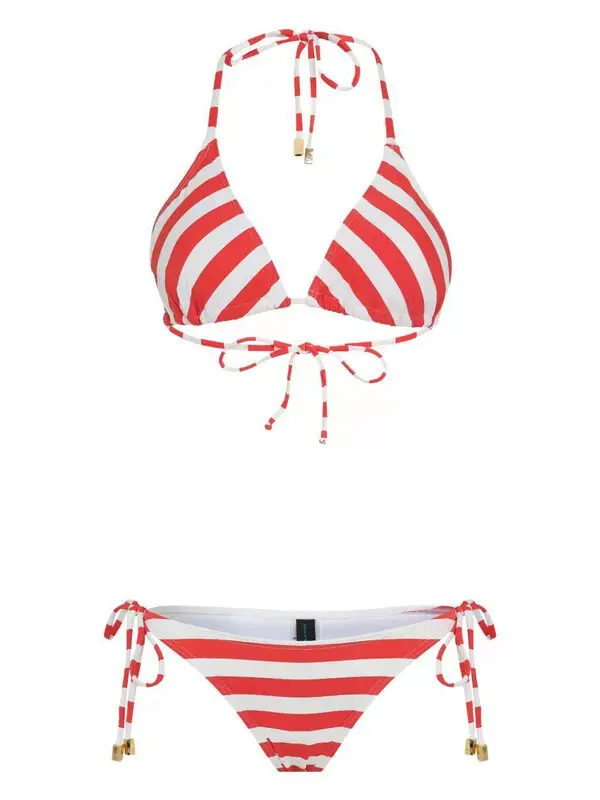 LYGIA & NANNY Maya Striped Bikini - Red