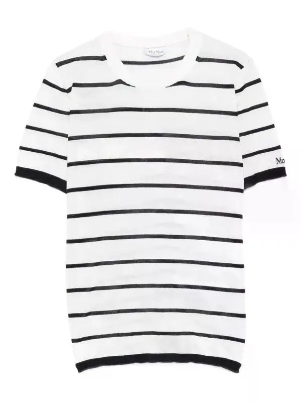 Max Mara Striped T-shirt - White