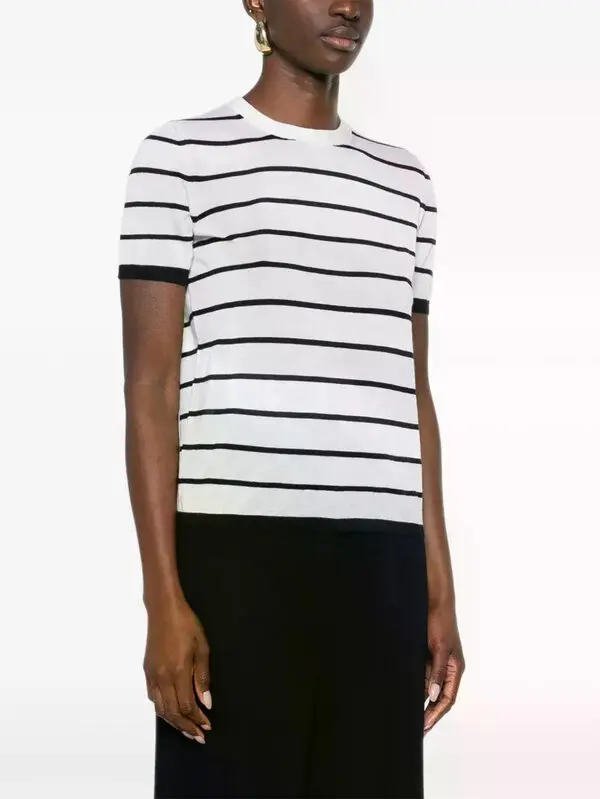 Max Mara Striped T-shirt - White