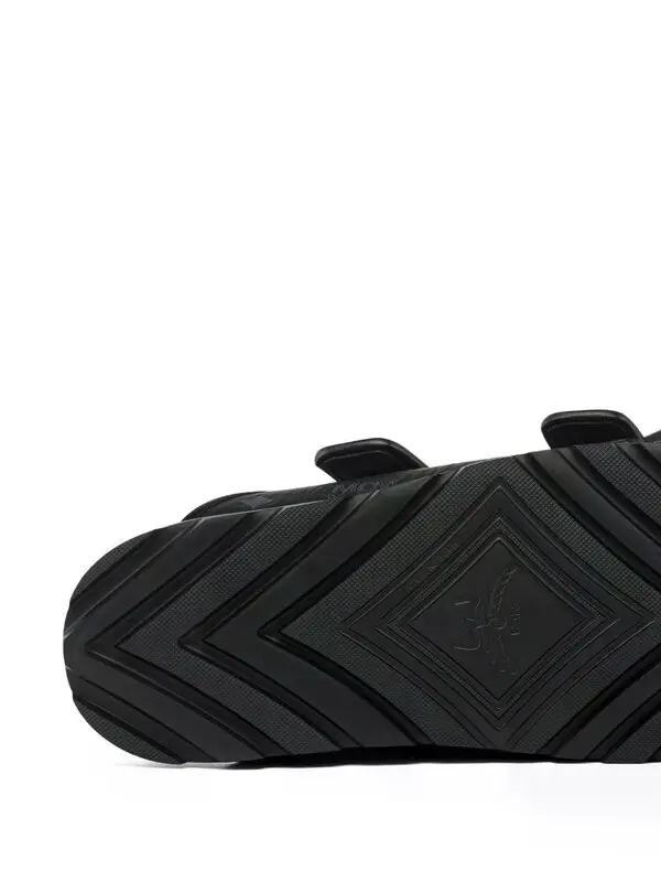 Mcm Buckle-detail Flat Sandals