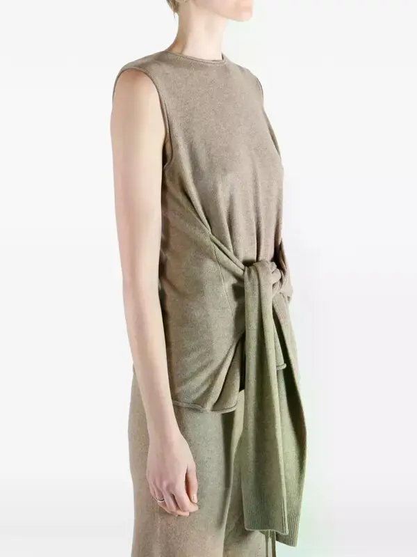 UMA WANG Tied Sleeveless Tank Top