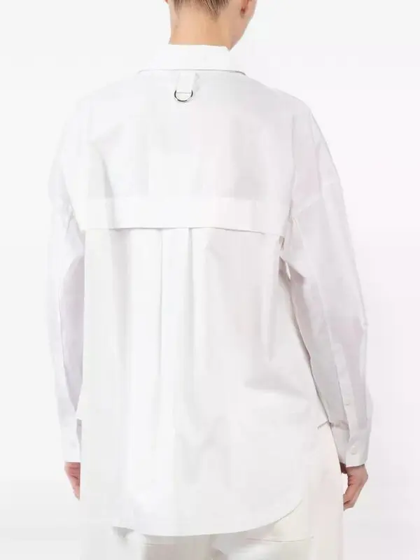 Tibi Gabe Point-collar Long-sleeved Shirt