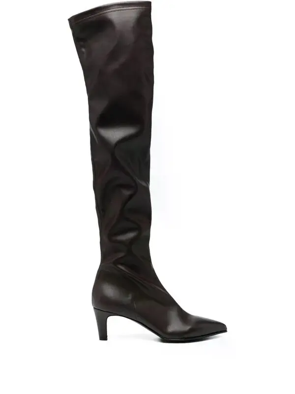 CHUCKIES 60mm Leather Over-the-knee Boots