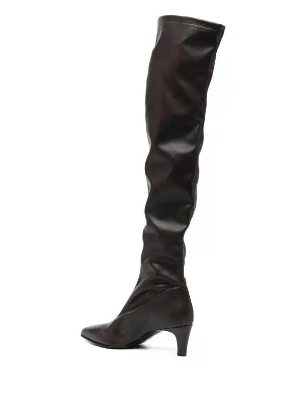 CHUCKIES 60mm Leather Over-the-knee Boots