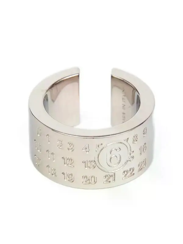 MAISON MARGIELA Tone Numeric Ear Cuff - Silver