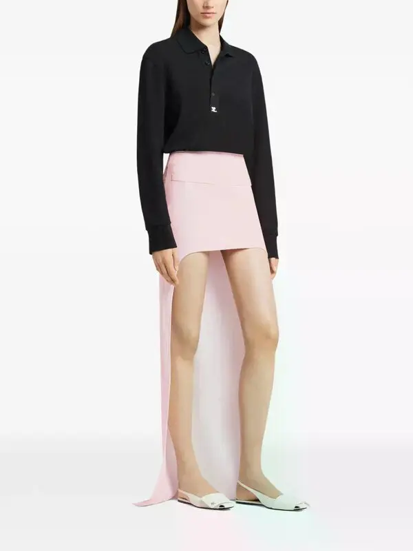 COURREGES Logo Midi Skirt