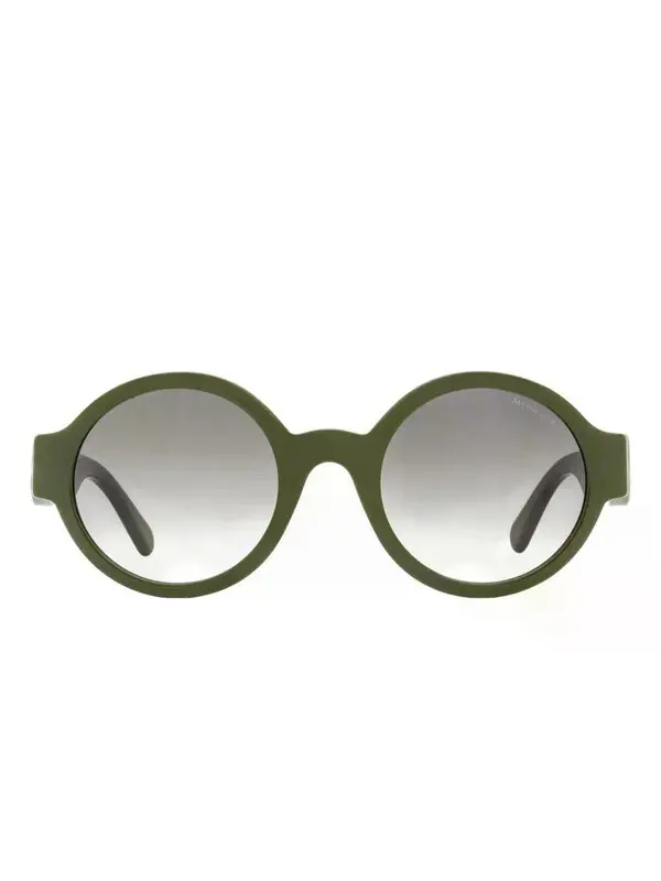 Moncler Round Logo Sunglasses - Green