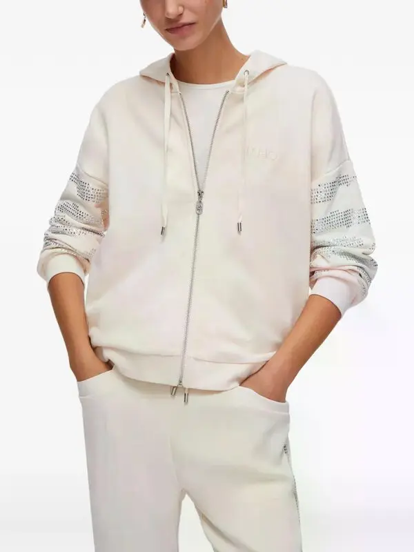 Liu Jo Studded Zip-up Hoodie