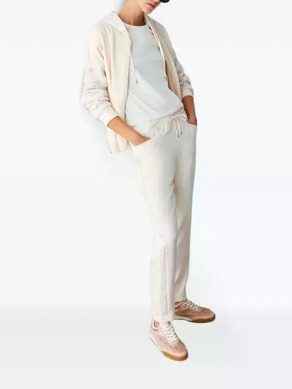 Liu Jo Studded Zip-up Hoodie - Neutrals