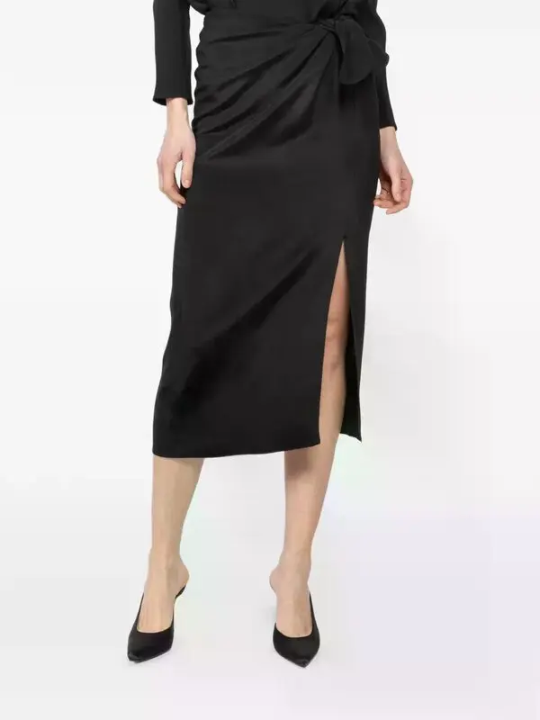 PETER COHEN Knot Slit Midi Skirt
