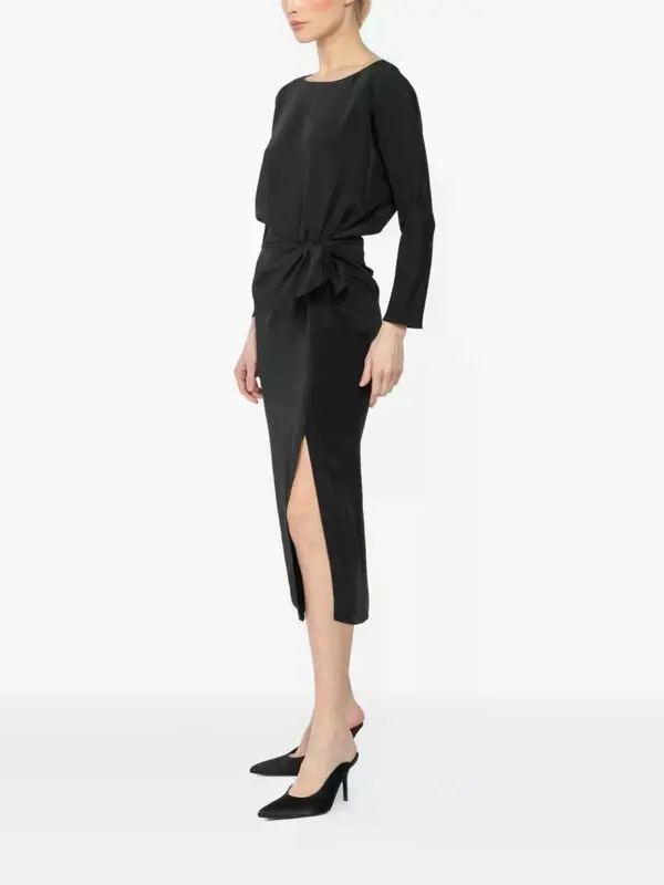 PETER COHEN Knot Slit Midi Skirt