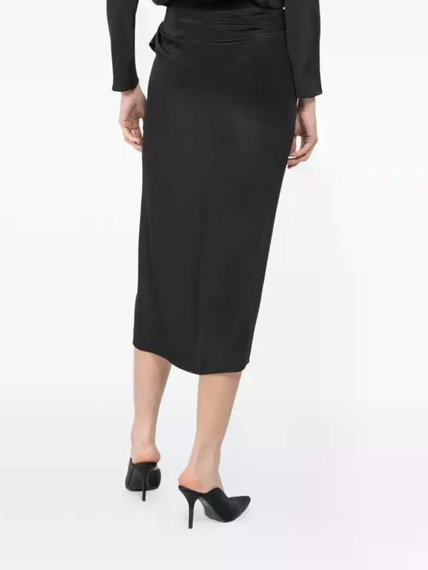 PETER COHEN Knot Slit Midi Skirt