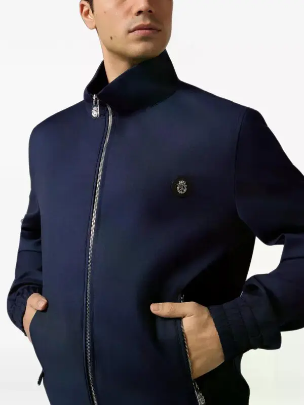 BILLIONAIRE Zip-up Wool Jacket - Blue