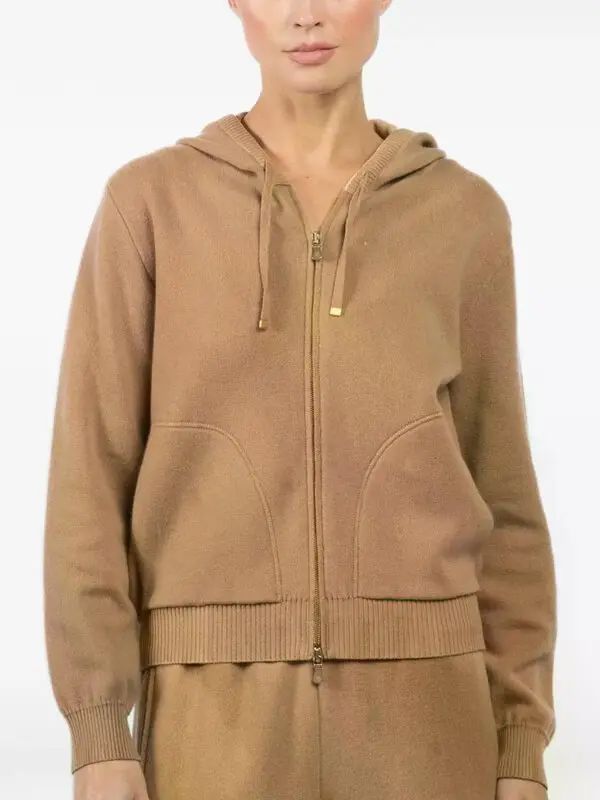 Eleventy Hooded Zip Sweater