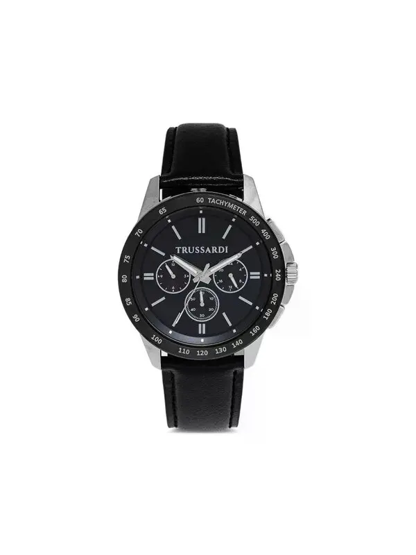 TRUSSARDI Tachymeter 44mm Watch - Black