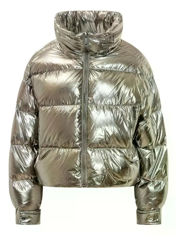 Michael Kors Metallic Puffer Jacket