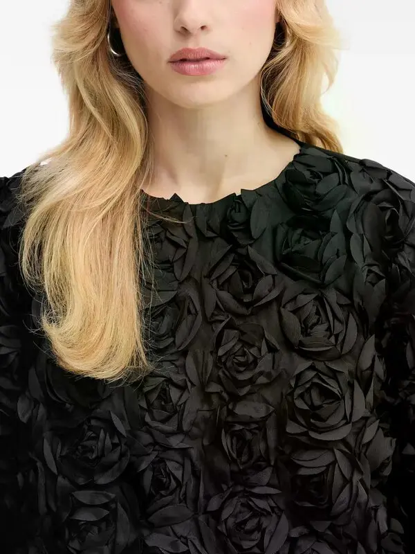 GESTUZ Rose Appliqué Top