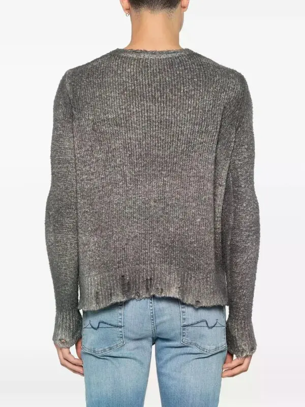 Avant Toi Distressed Knit Sweater