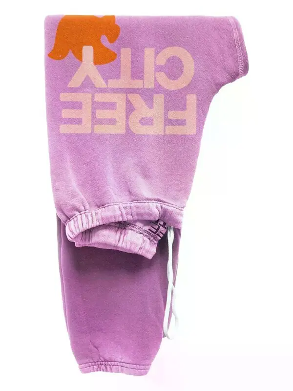 FREECITY Graphic-print Sweatpants - Pink