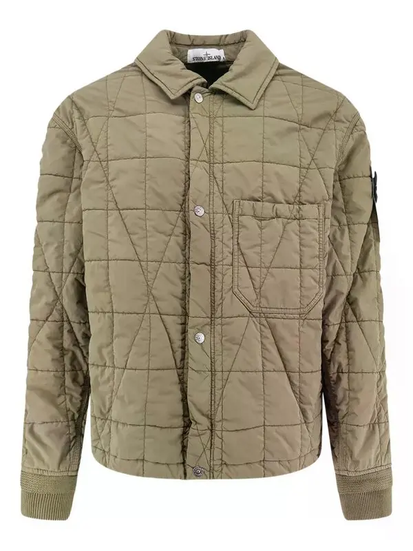 Stone Island Quilted Jacket With Patch Pockets