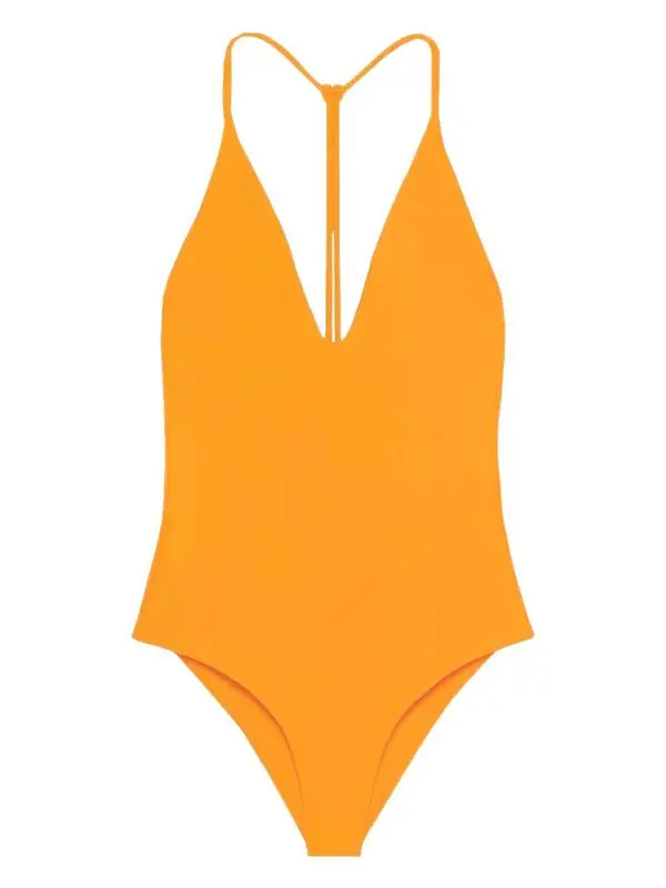 Jade Swim V-neck Strap Swimsuit - Orange
